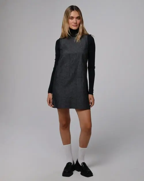 JUANA Denim Atelier Sleeveless Shift Dress