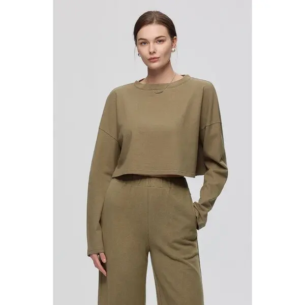 JUANA Aera Pull-on Wide Leg Pants - Olive