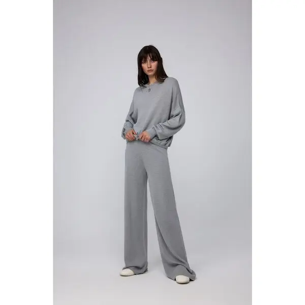 JUANA Nilo Knitted Pull-on Pants - Gray