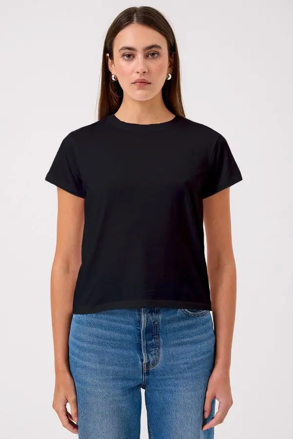Goldie LeWinter Amore Tee In Peruvian Pima Cotton - Black