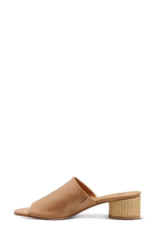 Beek Stilt Slide Sandal With Raffia Block Heel - Beach