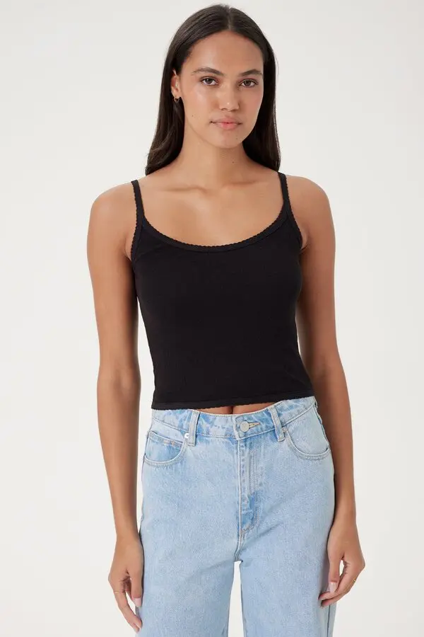 Goldie LeWinter Ellie Cropped Cami - Black