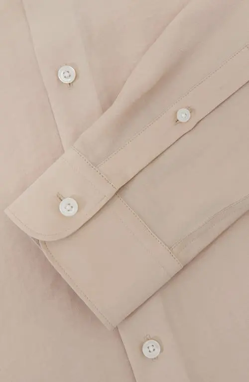 REISS Oscar Regular Fit Button-up Shirt - Stone