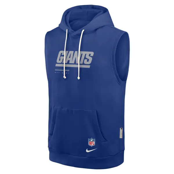 Nike New York Giants Sleeveless Pullover Hoodie - Blue