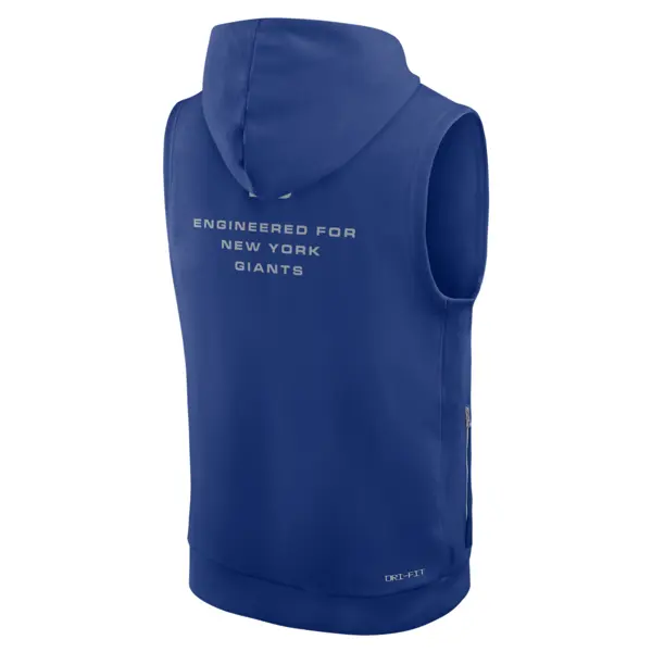 Nike New York Giants Sleeveless Pullover Hoodie - Blue