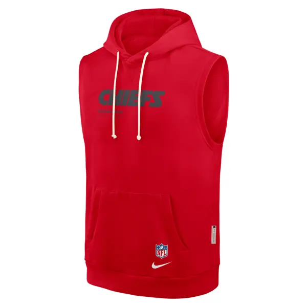 Nike Kansas City Chiefs Sleeveless Pullover Hoodie - Red