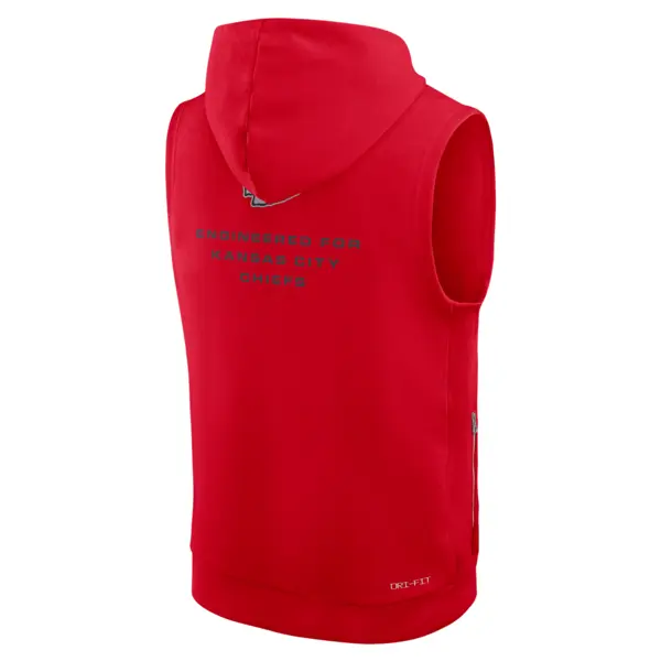 Nike Kansas City Chiefs Sleeveless Pullover Hoodie - Red