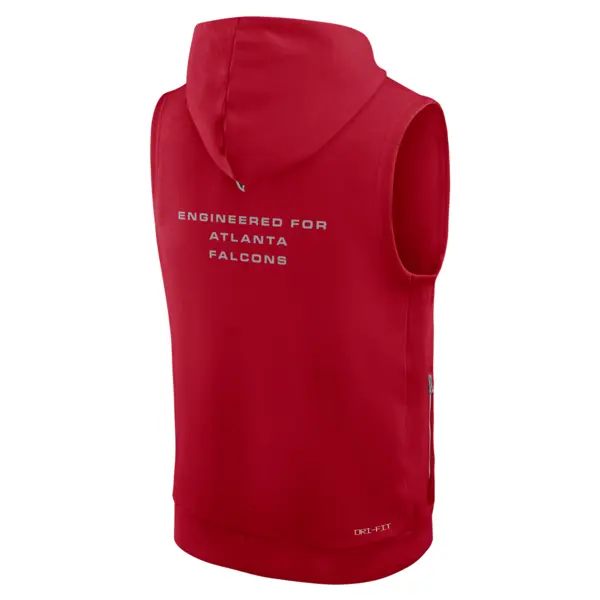 Nike Atlanta Falcons Sleeveless Pullover Hoodie - Red