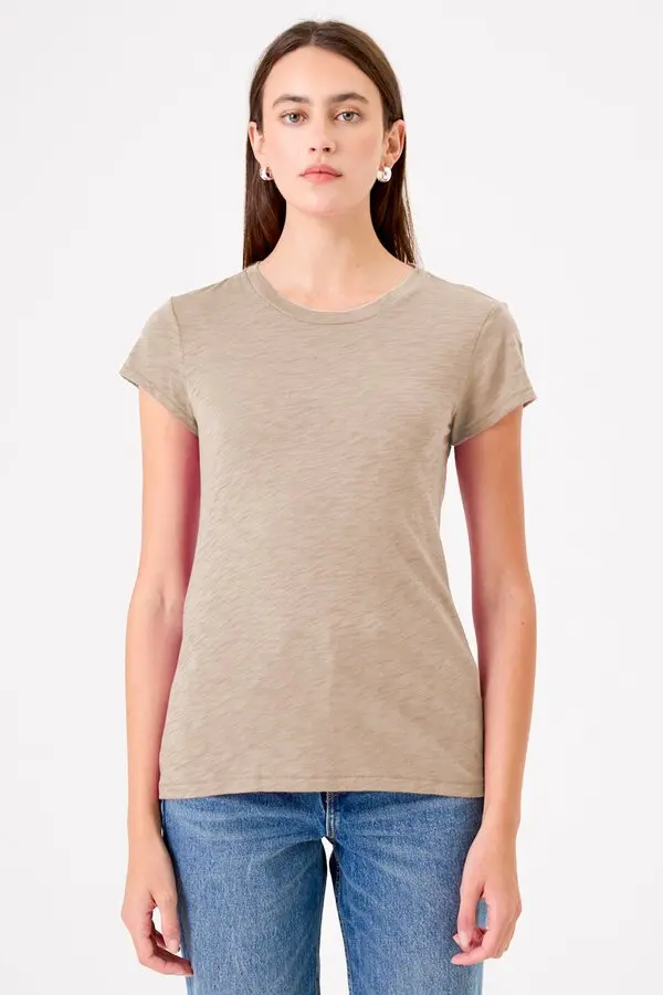 Goldie LeWinter Signature Slub Crewneck T-shirt - String