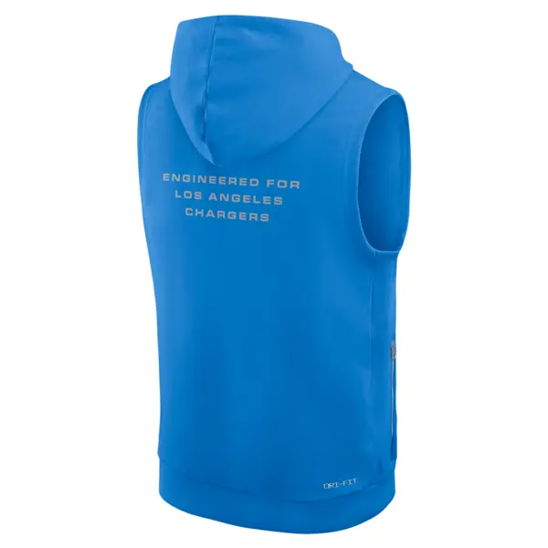 Nike Los Angeles Chargers Sleeveless Pullover Hoodie - Blue