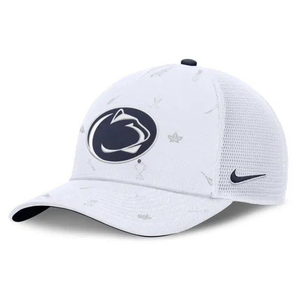 Nike Penn State Country Club Golfin' Rise College Trucker Adjustable Hat - White