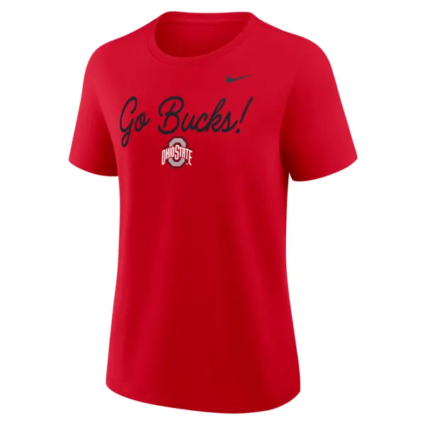 Nike Ohio State Script Mantra Logo College T-shirt - Red