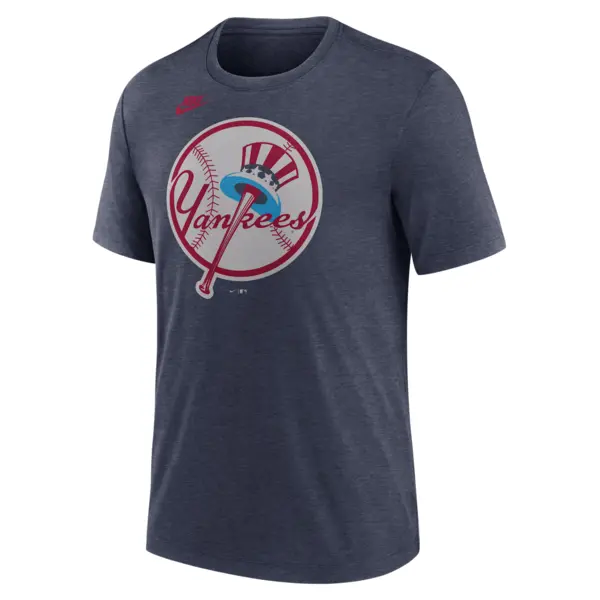 Nike New York Yankees Cooperstown Logo Mlb T-shirt - Blue