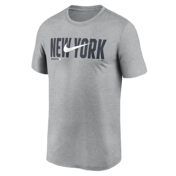 Nike New York Yankees Swoosh Legend Dri-fit Mlb T-shirt - Grey
