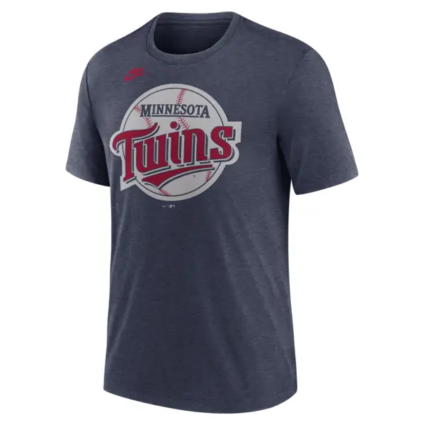Nike Minnesota Twins Cooperstown Logo Mlb T-shirt - Blue