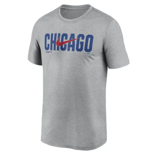 Nike Chicago Cubs Swoosh Legend Dri-fit Mlb T-shirt - Grey
