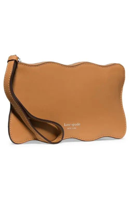 Kate Spade New York Scalloped Leather Wristlet - Garden Soil