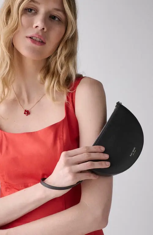 Kate Spade New York Wink Leather Wristlet - Black