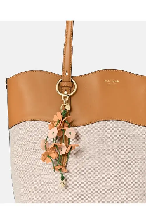 Kate Spade New York Floral Bag Charm - Crisp Peach Multi