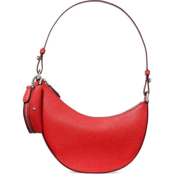Kate Spade New York Mini Duo Pebble Leather Crossbody Bag - Heirloom Tomato