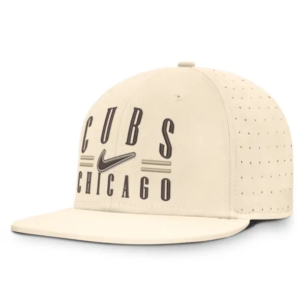 Nike Chicago Cubs True Aerobill Mlb Fitted Hat - White