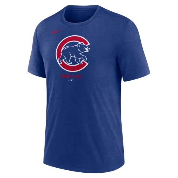 Nike Chicago Cubs Logo Mlb T-shirt - Blue