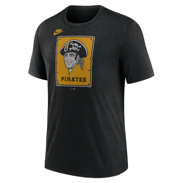 Nike Pittsburgh Pirates Cooperstown Logo Mlb T-shirt - Black