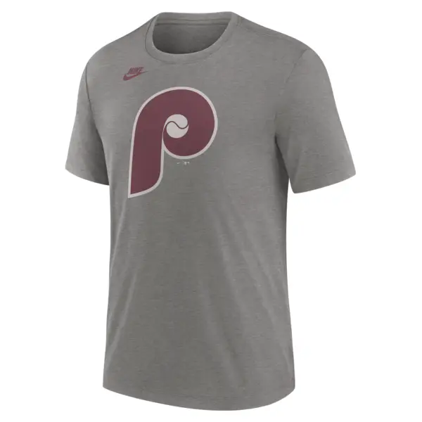 Nike Philadelphia Phillies Cooperstown Logo Mlb T-shirt - Grey