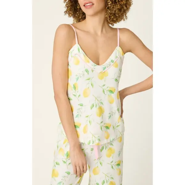 PJ Salvage Cami La Dolce Spritz Pajamas - Ivory