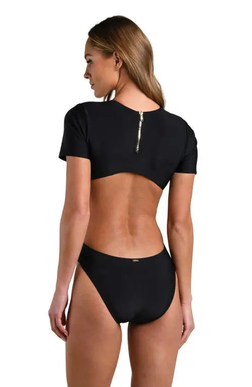 L'Agence Akola Cutout One-piece Rashguard