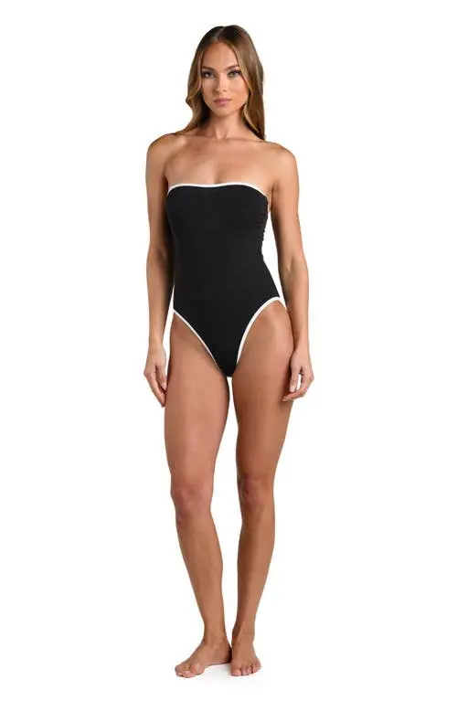 L'Agence Tory Fine Line One-piece Swimsuit