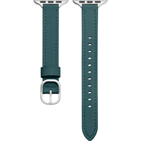 POSH TECH Carmen Skinny Leather Apple Watch Band - Teal
