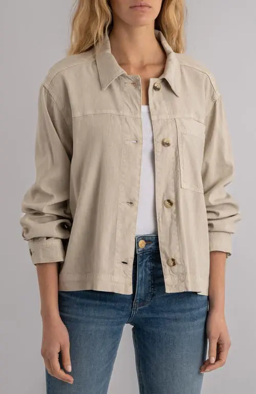 Kut From The Kloth Bellamy Linen Blend Shirt Jacket