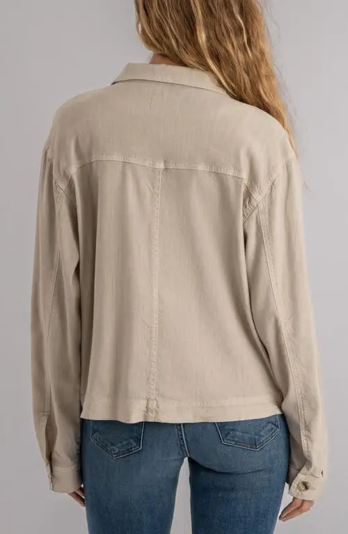Kut From The Kloth Bellamy Linen Blend Shirt Jacket