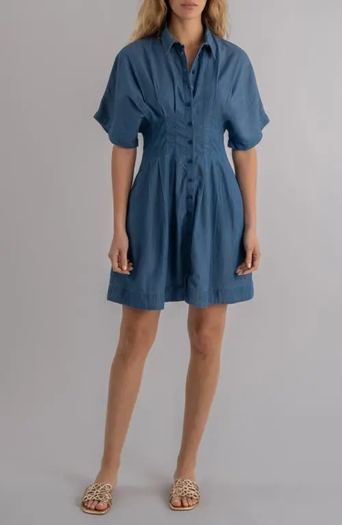 Kut From The Kloth Francesca Dolman Sleeve Button-up Shirtdress