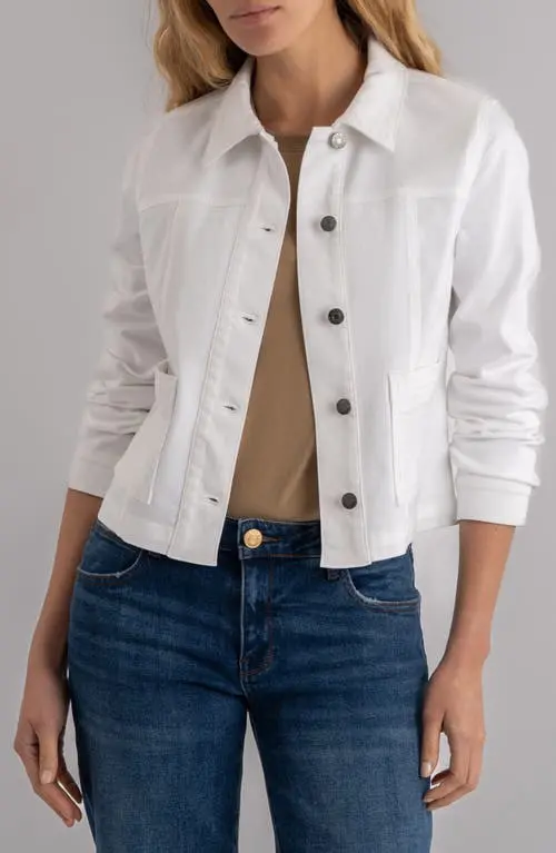 Kut From The Kloth Matilda Denim Trucker Jacket - White