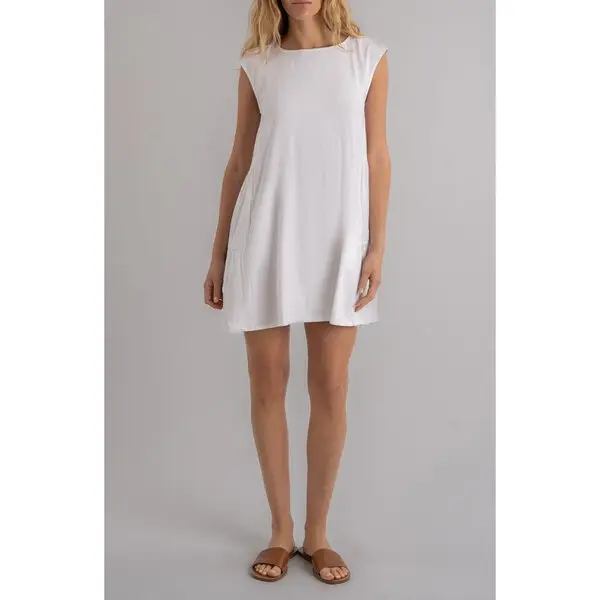 Kut From The Kloth Alice Cap Sleeve Shift Dress - White