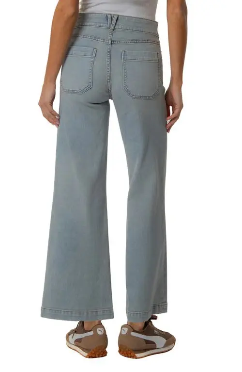 Kut From The Kloth Patch Pocket High Waist Ankle Wide Leg Jeans - Brilliant