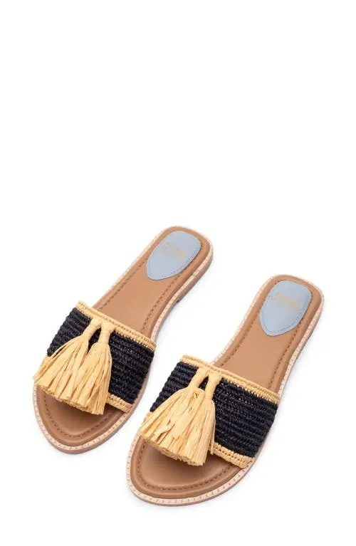 FRANCES VALENTINE Tassel Slide Sandals