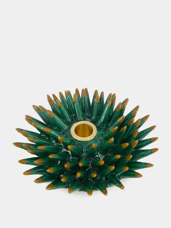 La DoubleJ Spine Candle Holder - Green