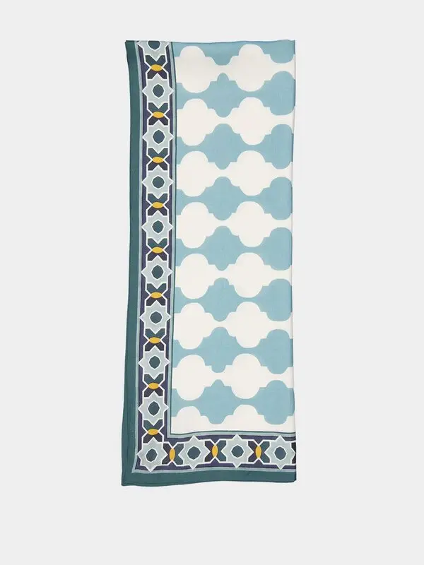 La DoubleJ Plaza Sky Blue Medium Tablecloth - Multicolour