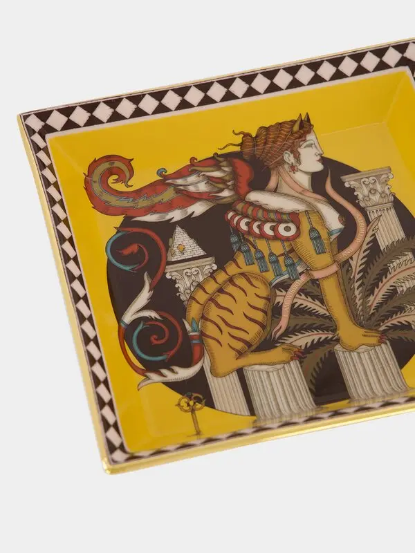 La DoubleJ Sphynx Porcelain Trinket Tray