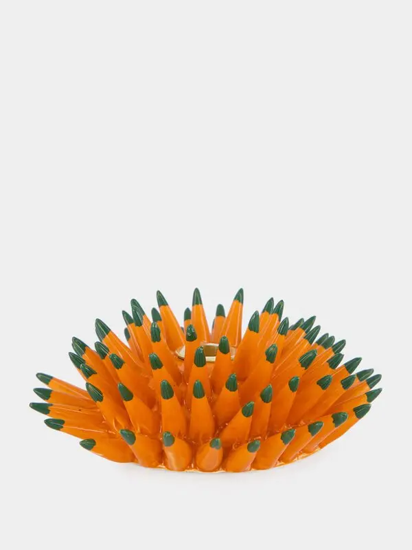 La DoubleJ Solid Spine Candle Holder - Orange