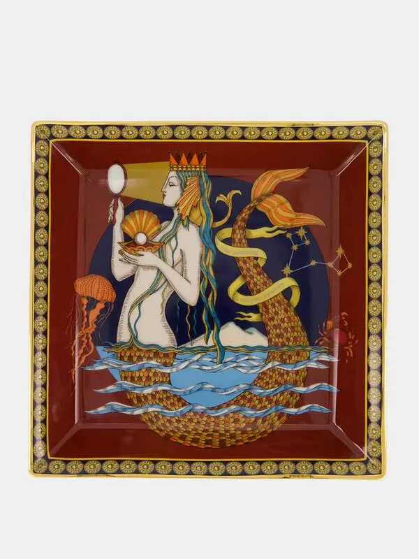 La DoubleJ Porcelain Trinket Tray - Red