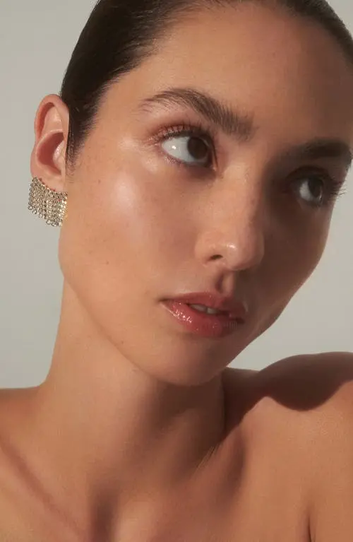 Lady Grey Fringe Earrings - Silver