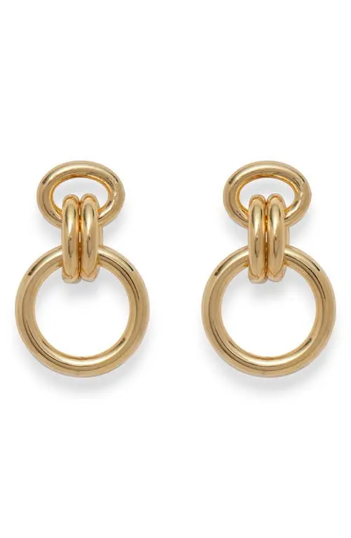 Lady Grey Mina Sterling Plate Drop Earrings - Gold