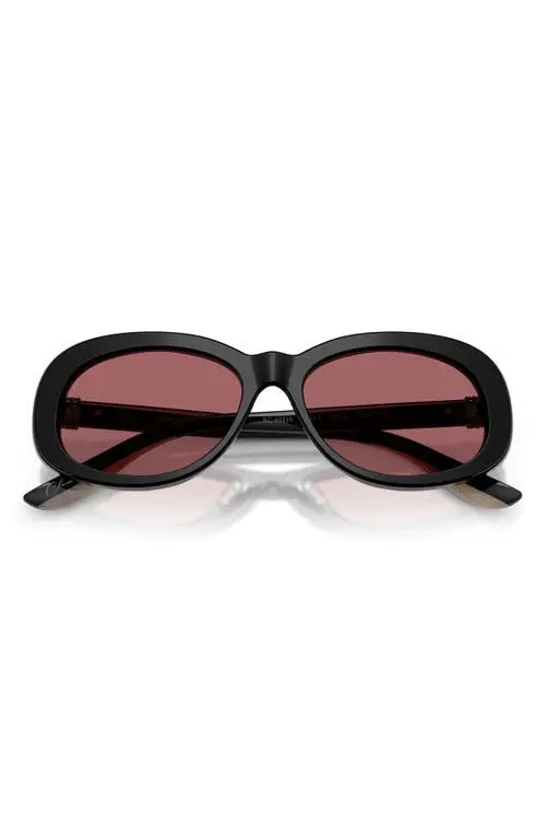 Brunello Cucinelli Oval Sunglasses - Black