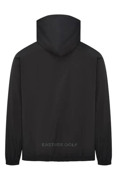 EASTSIDE GOLF Flyweight Hooded Waterproof Rain Jacket - Black