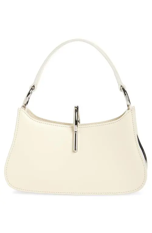 Rabanne Micro Ring Leather Top Handle Bag - Ivory/silver