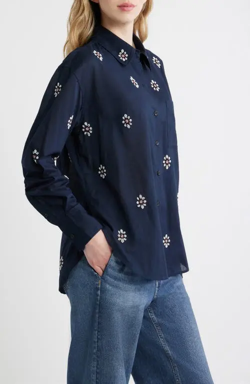 Rag & Bone Connie Embellished Button-up Shirt - Sal